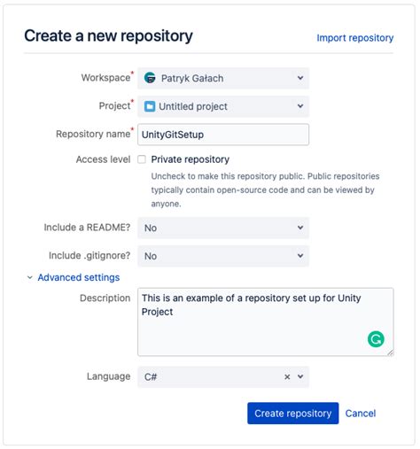 How To Set Up A Git Repository For A Unity Project Patryk Galach