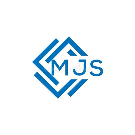 Mjs Letter Logo Design On White Background Mjs Creative Circle Letter Logo Concept Mjs Letter