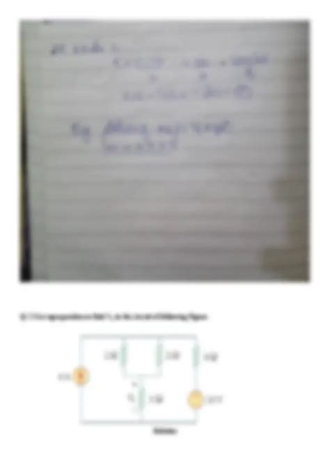 Electric Circuit Analysis Assignments Assignments Electrical Circuit Analysis Docsity