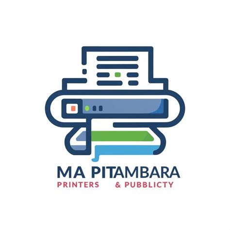 Logo Design For Ma Pitambara Printers And Publicity Bold Typography