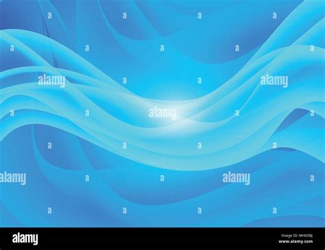 Abstract Blue Light Wave Motion Technology Background Vector Illustration Stock Vector Image