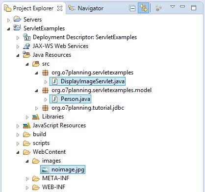 Displaying Image From Database With Java Servlet O Planning Org