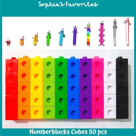 30 Stickers Of Numberblocks Face And Body Glossy Sticker For Linking Cubes Shopee Philippines