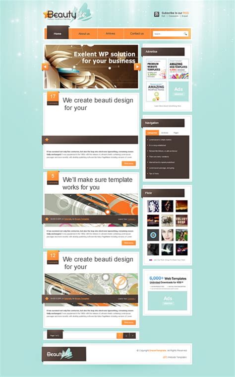 Liferay Webpage Template Web Blog Personal Css Templates