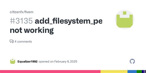 Addfilesystempermission Not Working · Issue 3135 · Citizenfxfivem · Github