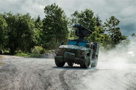 Saab Mshorad Missile Firing Unit On Oshkosh Jltv Saab