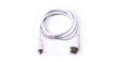 Official Raspberry Pi Micro Hdmi To Standard Hdmi 1m สีขาว