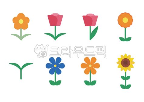 꽃 꽃일러스트 플라워 해바라기일러스트 해바라기 사진이미지일러스트캘리그라피 예레니작가