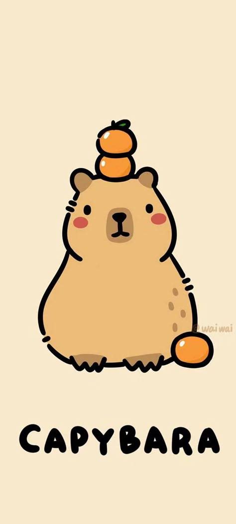 Capibara 🦛 Için 22 Fikir Kapibara şirin çizim çizim