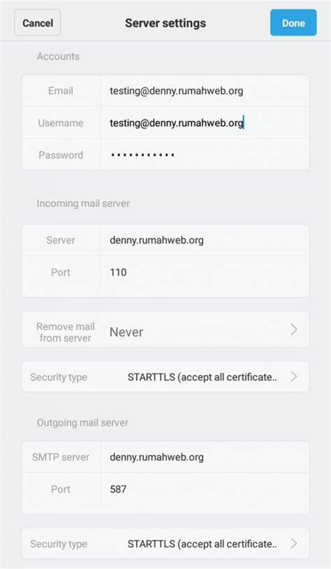 Cara Setting Email Di Android Rumahweb Journal