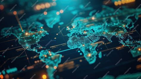 Premium Photo Detailed View Of A World Economic Map With Indicators