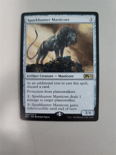 Mtg Sparkhunter Masticore Core Set 2021 240274 Regular Rare Ebay