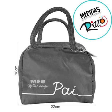 Bolsa Térmica Meu Melhor Amigo Pai 22x18x13cm 1 Unidade Rizzo