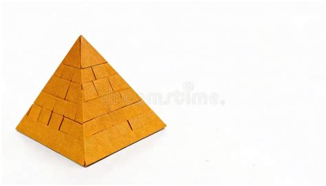 Paper Origami Of Great Pyramid Of Giza Egypt Was The Tomb Of Pharaoh