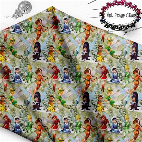 Seamless Pattern Tinker Bell Pattern Digital Pattern Tinker Etsy