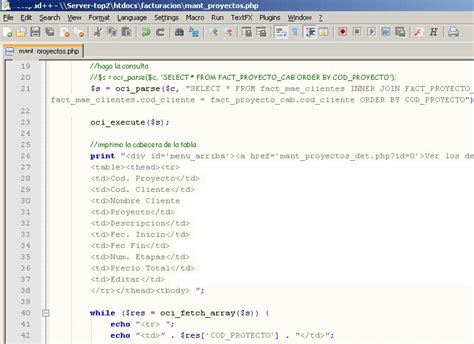 Proyecto De Phporacle Sistema De Facturación Idioteca