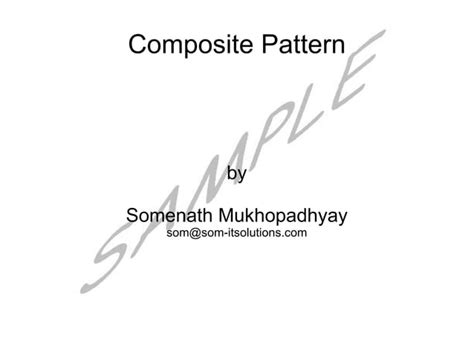 composite pattern ppt