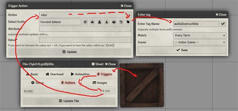 creating breakable objects using monk s active tile triggers tagger
