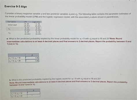 Solved Consider A Binary Response Variable Y And Two