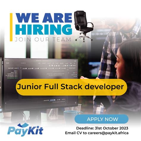 Paykit Kenya Limited On Linkedin Fullstackdeveloper Hiring