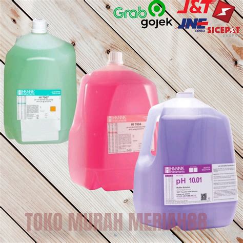 Jual Buffer Solution Ph Hanna Ph4 Ph7 Ph10 1 Galon 3 79liter Shopee Indonesia