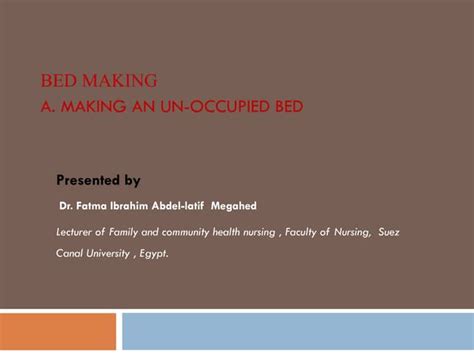 Bed Making In Nursing Ppt