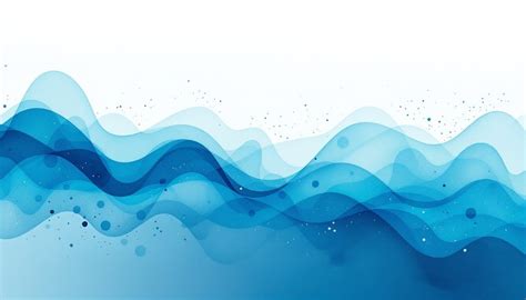 Free Flowing Data Waves Photo Watercolor Minimal Abstract
