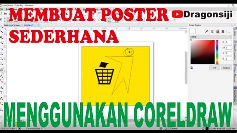 Tutorial Coreldraw Cara Membuat Poster Sederhana Menggunakan Coreldraw Youtube