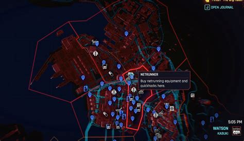 Netrunner Locations Cyberpunk 2077