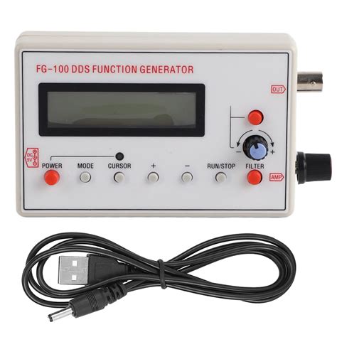 Risegun Fg‑100 Dds Function Generator Sine Frequency 1hz‑500khz Counter Signal Source Generator