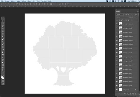 Family Tree Photo Collage Template Modern Genealogy Photo Frame Tree Shape Photo Collage Gift
