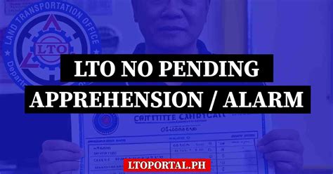 How To Get An Lto Certificate Of No Pending Apprehension Or Alarm Lto Portal Ph