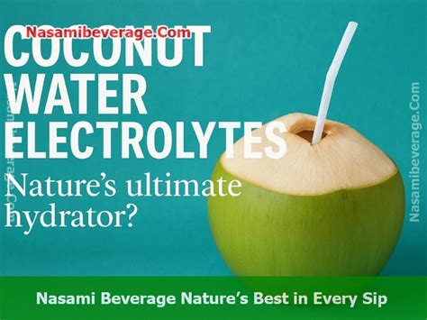 Coconut Water Electrolytes Natures Ultimate Hydrator