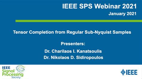 tensor completion from regular sub nyquist samples ieee signal