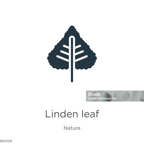 린든 리프 아이콘 벡터 흰색 배경에 고립 된 자연 컬렉션에서 트렌디 한 플랫 린든 잎 아이콘 벡터 일러스트는 웹 및 모바일 그래픽 디자인 로고 Eps10에 사용할 수