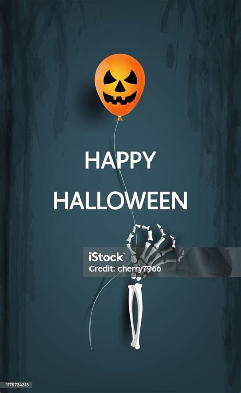 할로윈 재미와 행복 호박 웃는 파티 사탕 트릭 또는 파티 장식을 치료 휴일 달 박쥐 만화 초대 카드 10월에 대한 스톡 벡터 아트 및 기타 이미지 Istock