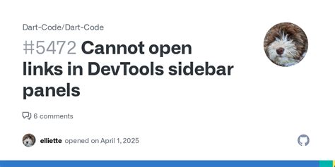 Cannot Open Links In Devtools Sidebar Panels · Issue 5472 · Dart Codedart Code · Github