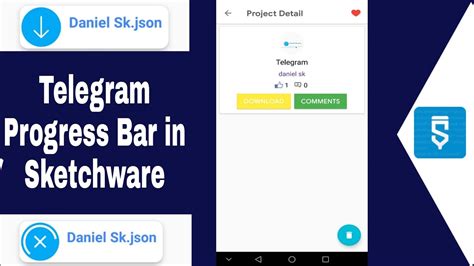 Telegram Progress Bar In Sketchware Youtube