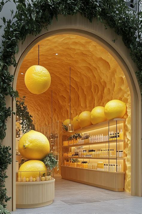 Lemon Arch Retail In 2025 Hotels Design Interior Architecture Drawing Cafe Design