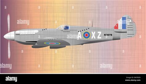 Spitfire 3 View Drawing