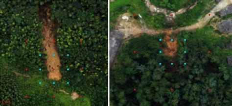 Elevation Matrix With A Cell Size Of 30 M Red Points Compared With