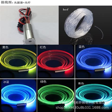 超亮导光通体侧发光光纤导光纤维导光条光纤软质实芯透明导光材料 阿里巴巴