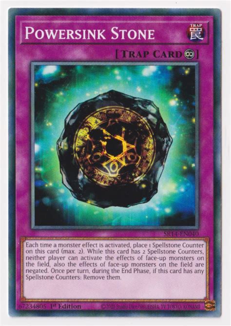 Powersink Stone Common Sr14 En040 Yu Gi Oh Single Card