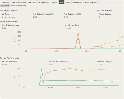 APM Insight IIS Monitors Integration Online Help Site X
