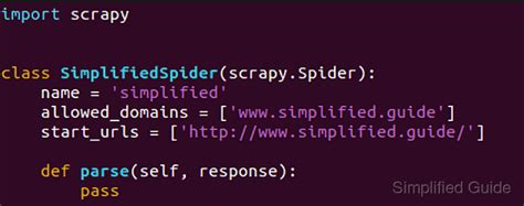 How To Create A Scrapy Spider