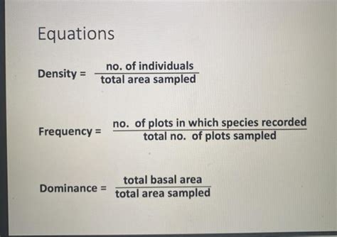 Solved B Fill In The Table Using The Formulas Provided In