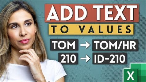 How To Add Text To Cell Values In Excel Add Text To Beginning Or End Of Cell Values Xelplus