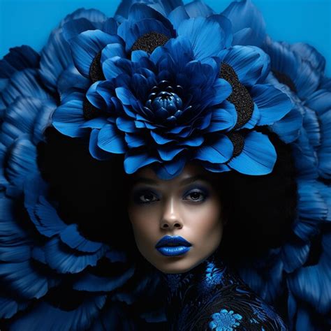 Premium Photo Photo Blue And Black