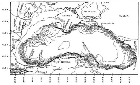 Bathymetry And Location Map Of The Black Sea Download Scientific Diagram