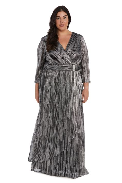 Blacksilver Randm Richards 2761w Plus Size Long Formal Dress For 9899